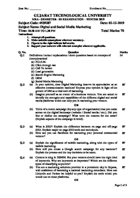 Gtu Previous Year Question Paper Pdfcoffeecom