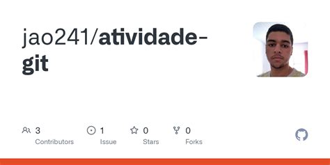 GitHub Jao Atividade Git