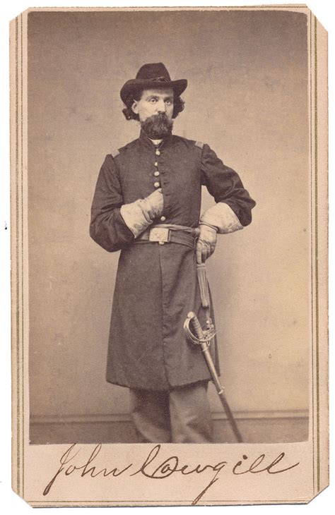 Ink Signed Three Quarter Standing View Of 108th Usct Capatin John