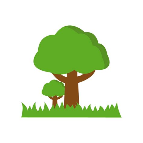 Tree Illustration On White Background