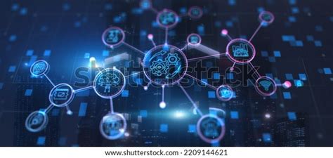 Rpa Robotic Process Automation On Modern Stock Photo 2209144621 Shutterstock