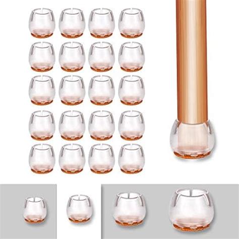 Vabneer 16 Pezzi Tappi Sedie Silicone 18 20mm Piedini Sedie Silicone