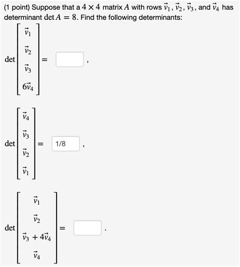 solved v1 v2 v3 and v4 has 1 point suppose that a 4 x 4
