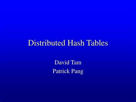 Ppt Distributed Hash Tables Powerpoint Presentation Free Download Id3568825