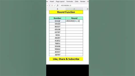 Round Function In Excel Exceltips Advanceexcel Youtube