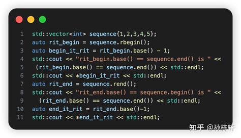 从应用到源码理解STL反向迭代器 知乎