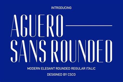 Aguero Sans Rounded Font Craftsupplyco Fontspace
