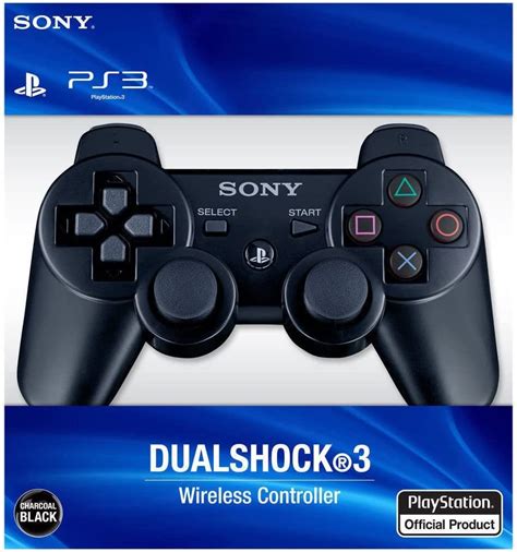 Dualshock 3 Wireless Controller For Ps3 Charcoal Black Gamestore