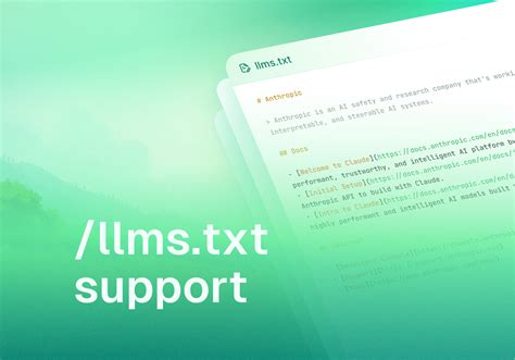 Simplifying Docs For Ai With Llms Txt