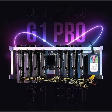 8 Gpu Mining Rig Aluminum Stackable Complete Etc Crypto Miner