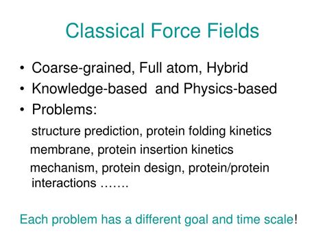 Ppt Classical Force Fields Powerpoint Presentation Free Download