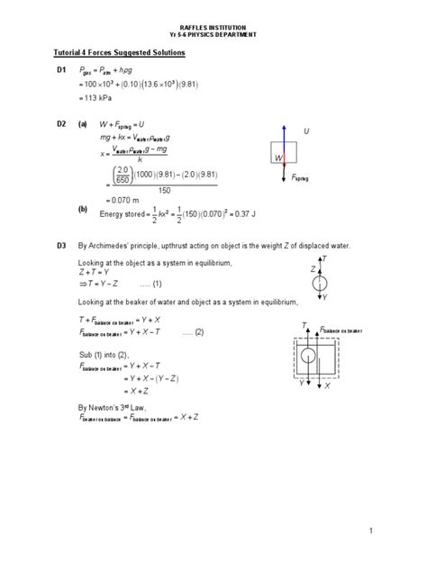 04 forces tutorial solutions pdf friction buoyancy