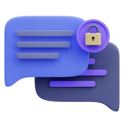 3d Illustration Internet Security Encrypt Chat 17051822 Png
