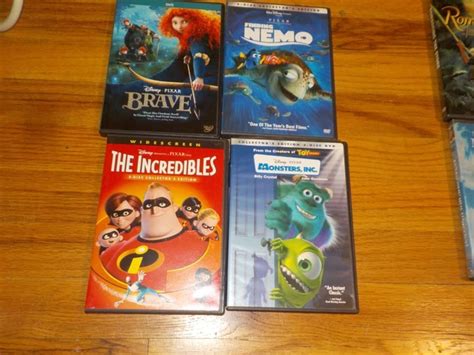 Lot De Dvd Monsters Inc Finding Nemo The Incredibles Brave