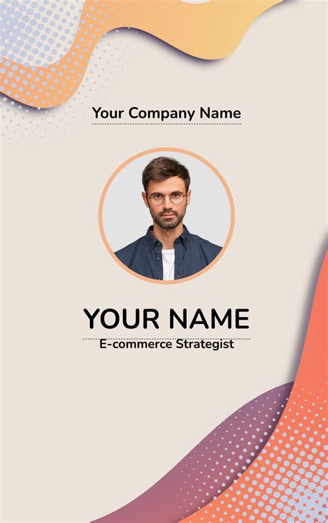 E Commerce Strategist Id Card Template Edit Online And Download Example