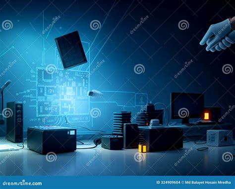 computer motherboard with cpu and semiconductors performance upgrading
