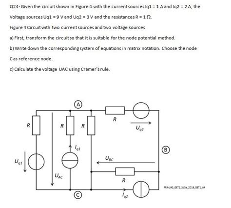 Solved Q Given The Circuit Shown In Figure With The Chegg