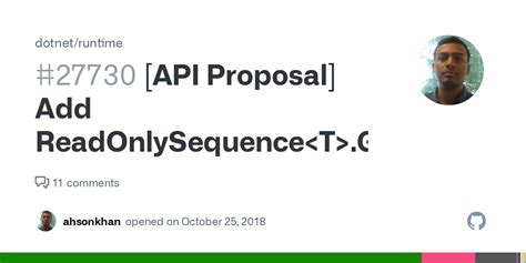 [api proposal] add readonlysequence getfirstspan · issue 27730 · dotnet runtime · github