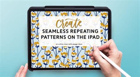 Create A Repeat Pattern On The Ipad Using Only Procreate Peggy Dean