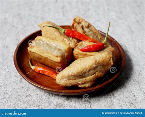 Original Semarang Meatballs Tofu Or Tahu Bakso Is One Of Indonesian Traditional Food Stock Photo
