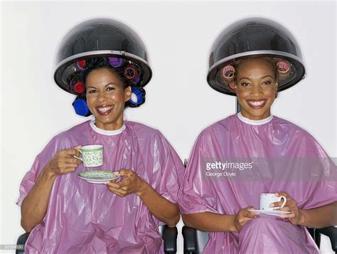 Sitting Under Salon Hair Dryer