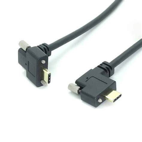 Screw Locking Right Angle Usb C Cable China Supplierscrew Locking 90