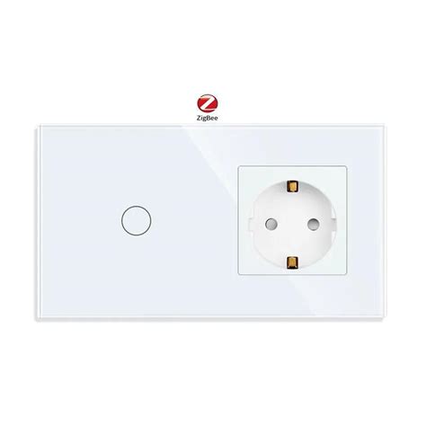 Cnbingo Zigbee Tuya 1gang 1way Touch Switch And Germany Wall Socket