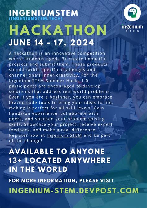 Ingeniumstem On Linkedin Stem Hackathon Innovation Education Technology Community