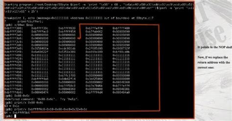 Attack On Stack Part 6 Smash The Stack Visualization Nop Sled Technique The End Of A