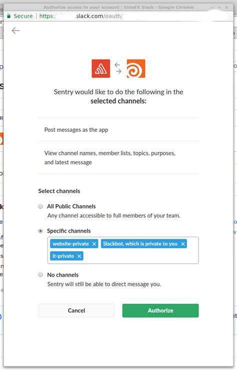 Slack Integration · Issue 7873 · Getsentrysentry · Github