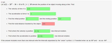 Solved Let S T 2t 2 8t 4 For 0