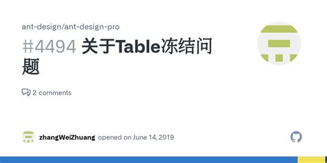 关于table冻结问题 · Issue 4494 · Ant Designant Design Pro · Github