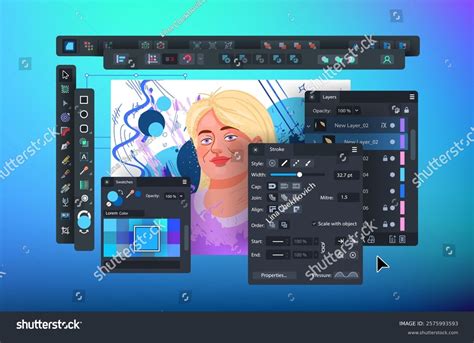 Alternative Vector Raster Graphics Editor Illustration Stock Vector Royalty Free 2575993593