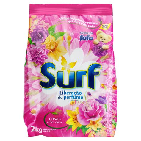 Lava Roupas PÓ Rosas E Flor De Lis Surf Pacote 2kg Gtineanupc