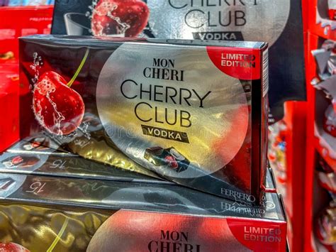 Ferrero Mon Chery Cherry Club Vodka Chocolates Editorial Image Image