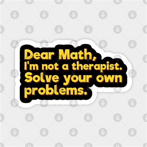 funny math joke solve your own problems funny math joke magnet