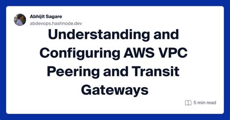 abhijit sagare on linkedin understanding and configuring aws vpc