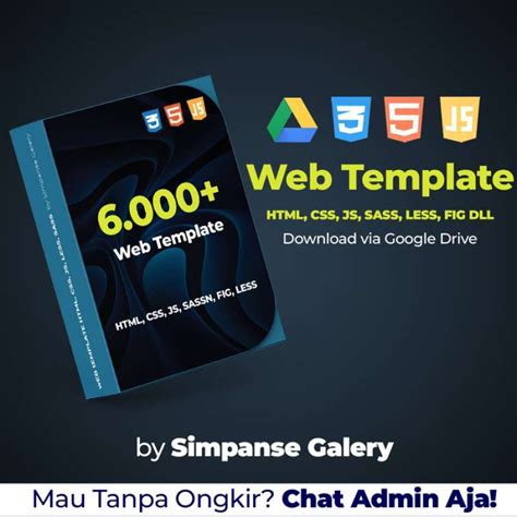 Jual 6000 Premium Website Template Html Js Css Sass Less Di Seller