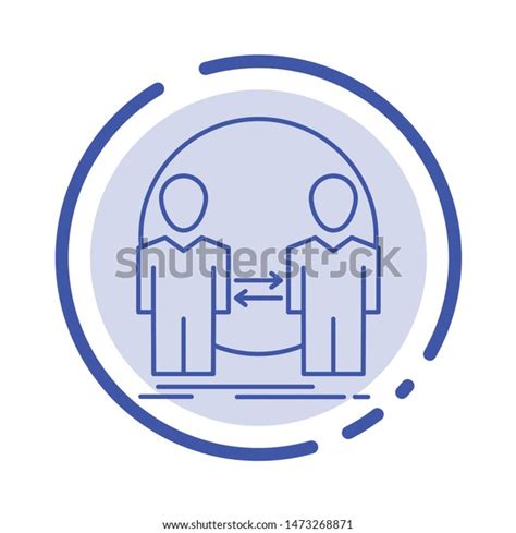 Man Clone User Identity Duplicate Blue Stock Vector Royalty Free