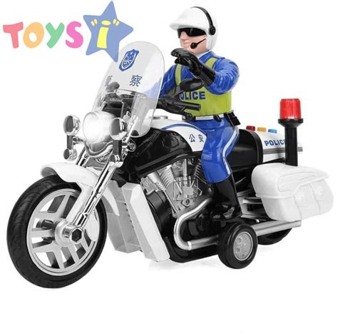 Детски мотор Полицай Звук Светлини Toysi Bg