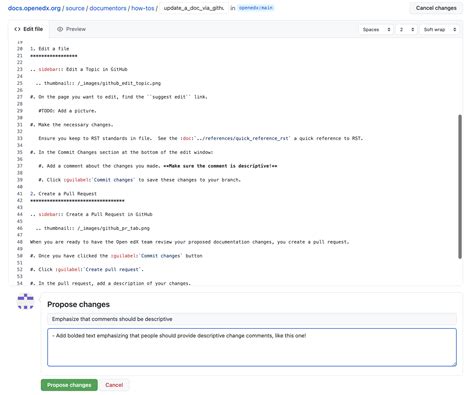 Quick Start Update Existing Docs Through Github — Latest Documentation