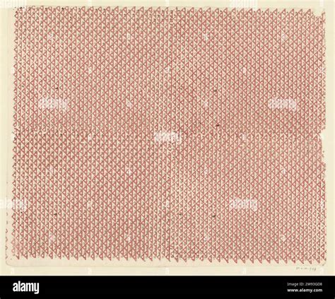 Leaf With Regular Pattern Of Triangles With Dots And Floral Pattern