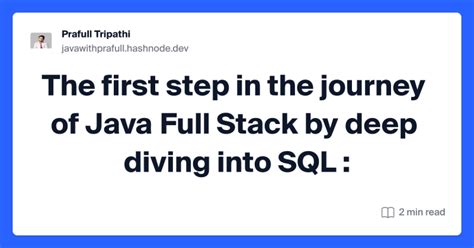 prafull tripathi on linkedin the first step in the journey of java