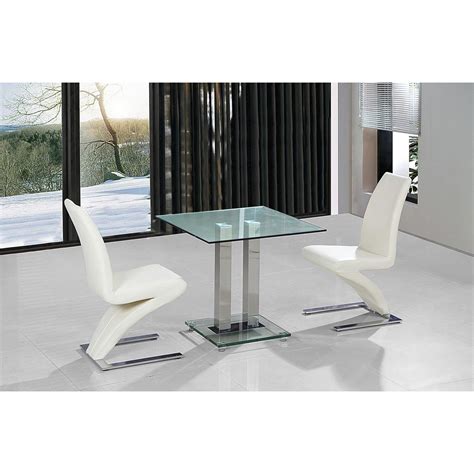 Ankara Small Dining Table Chrome Heartlands Furniture Wholesale Ltd