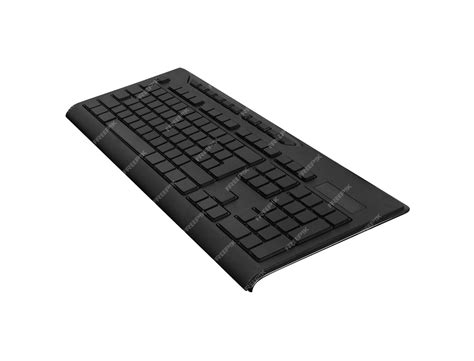 Premium Photo Black Keyboard Isolated On White Background