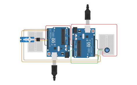 Circuit Design Uart Con Servo Y Potenciometro Tinkercad