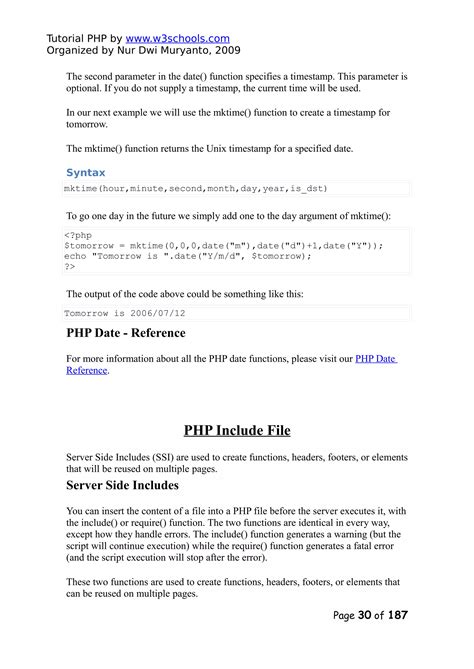 Php Tutorialw3schools Pdf