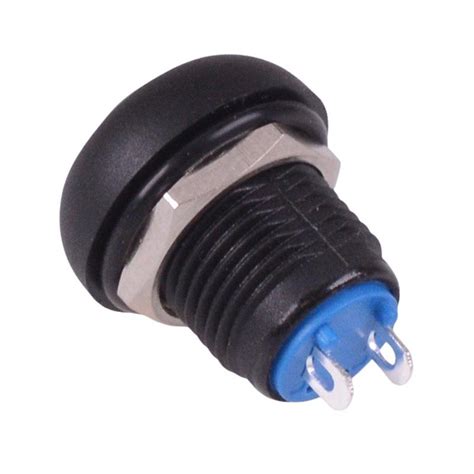 Black On Off Latching Waterproof Push Button Switch IP