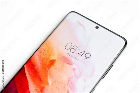 Penang Malaysia Mar Close Up Of The Latest Samsung Galaxy S Ultra G Phantom