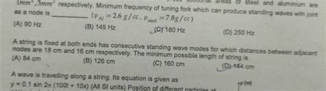 a string is fixed at both ends has consecutive standing wave modes for wh